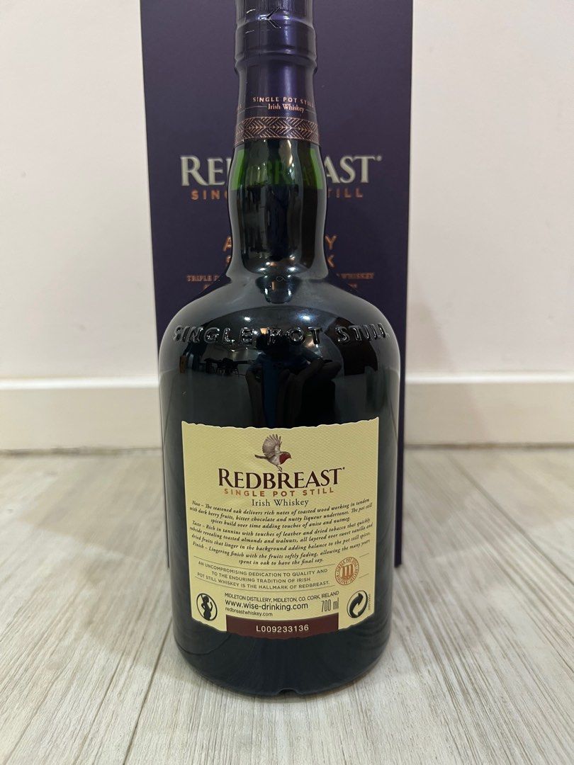 Redbreast 22 Years Old Single Cask, Food & Drinks, Alcoholic Beverages ...