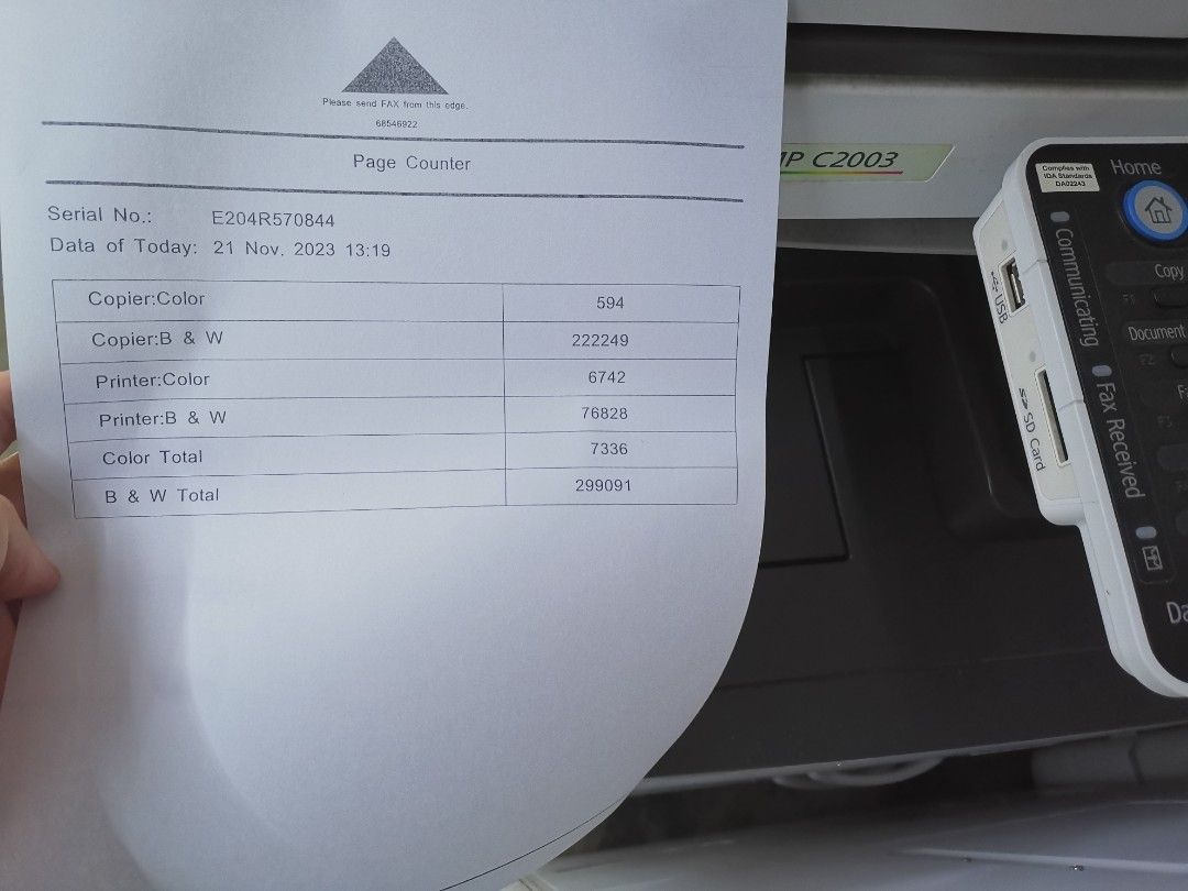 Ricoh MPC 2003 photocopier machine, Computers & Tech, Printers ...