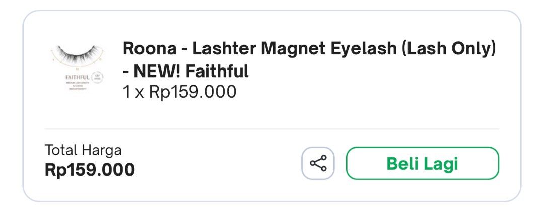 Roona magnet eyelash type faithful, Kesehatan & Kecantikan, Rias Wajah ...