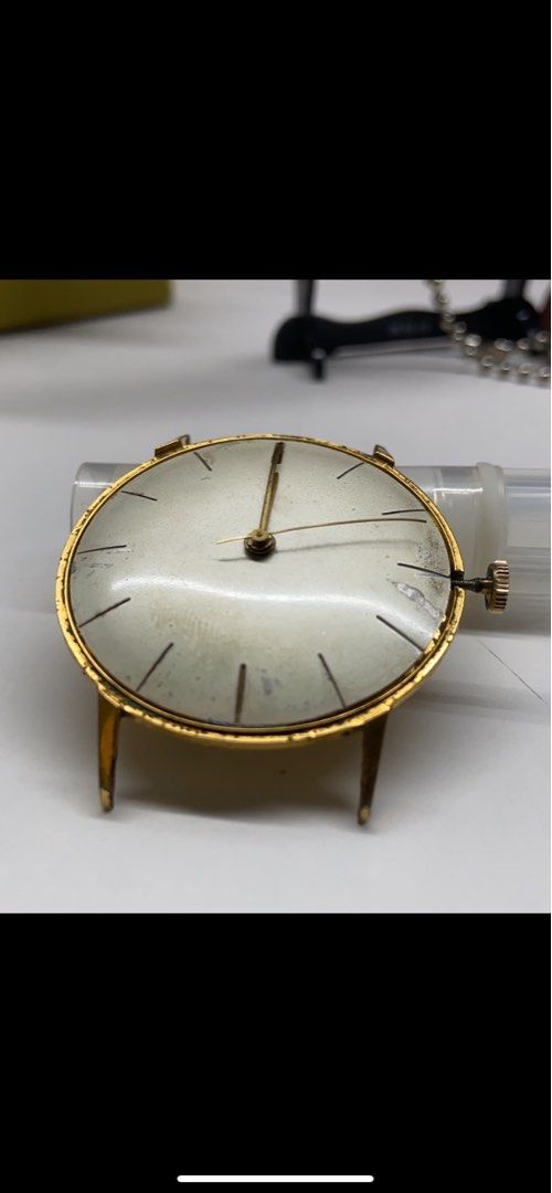 Running Vintage Orient Dynamic 14K gold manual winding mechanical watch ...