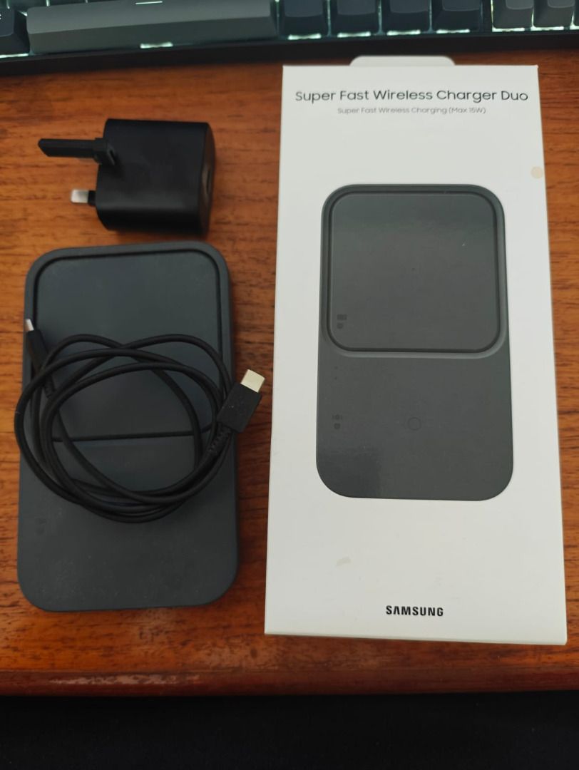 Samung super fast wireless charger DUO, Mobile Phones & Gadgets, Mobile ...
