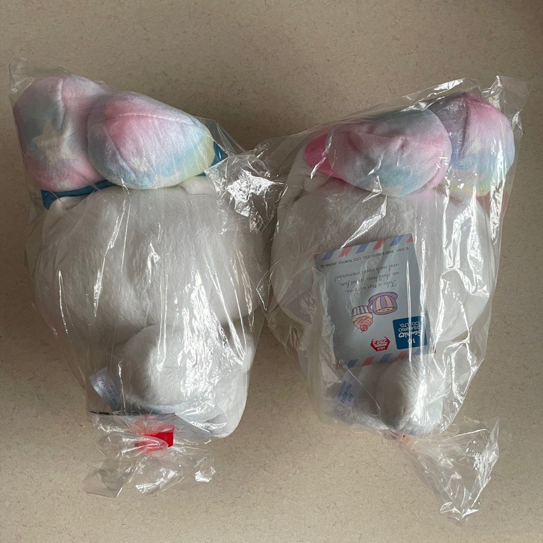 Authentic Sanrio Cinnamoroll Ribbon Tied Ears Blue and Pink Set and ...