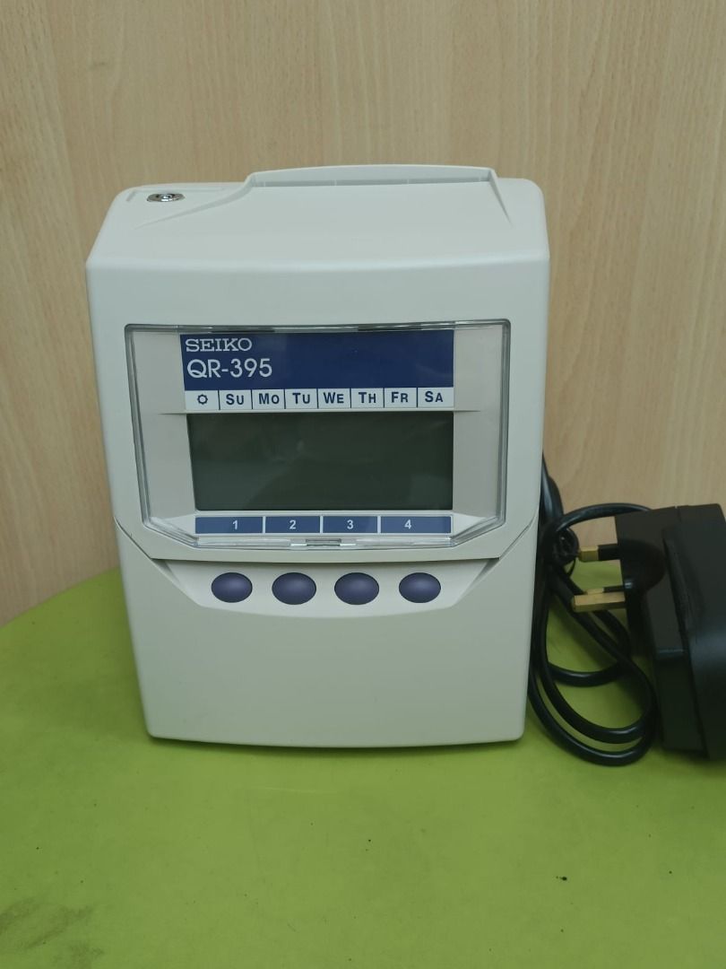 Seiko QR 395 Punch Card Machine, Computers & Tech, Office & Business ...