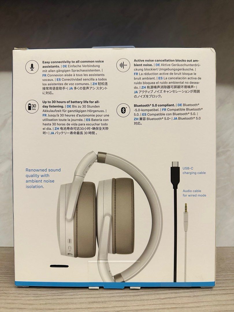 Sennheiser HD 450BT Wireless Headphones, Audio, Headphones & Headsets on Carousell