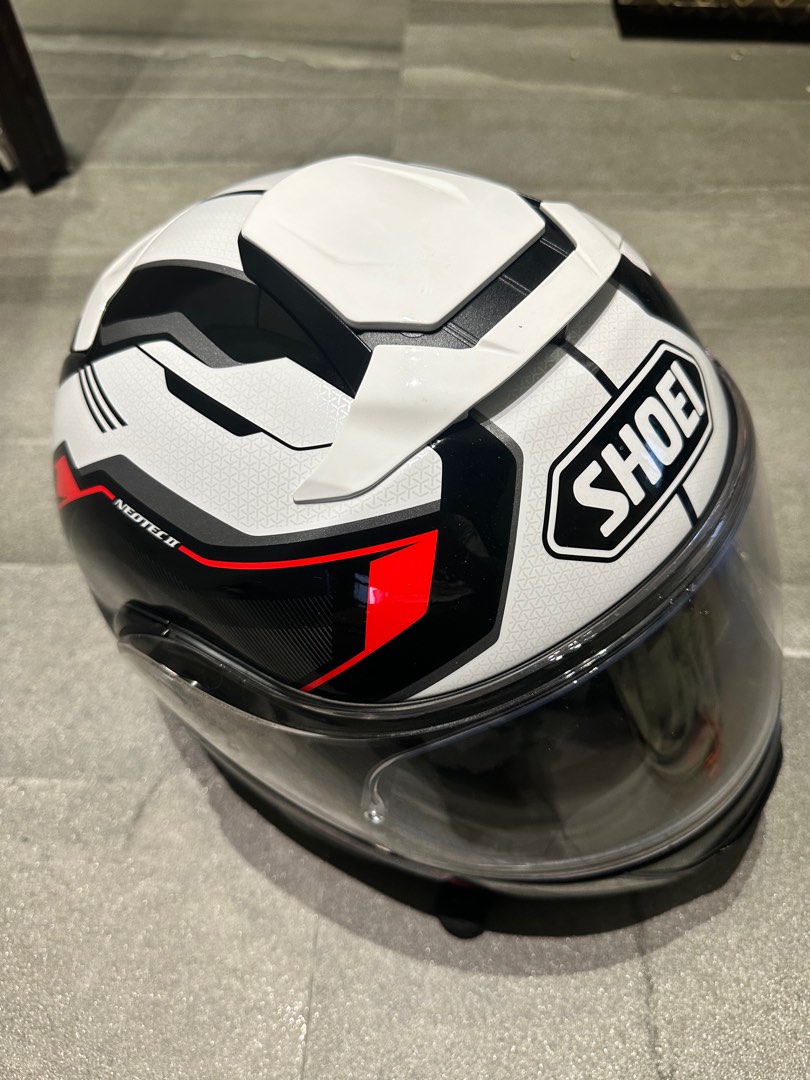 Shoei Neotec II helmet with pinlock installed, Motorcycles, Motorcycle ...