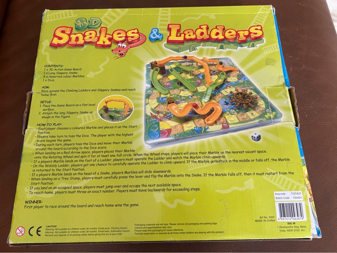 Snakes & ladders, Hobbies & Toys, Toys & Games on Carousell