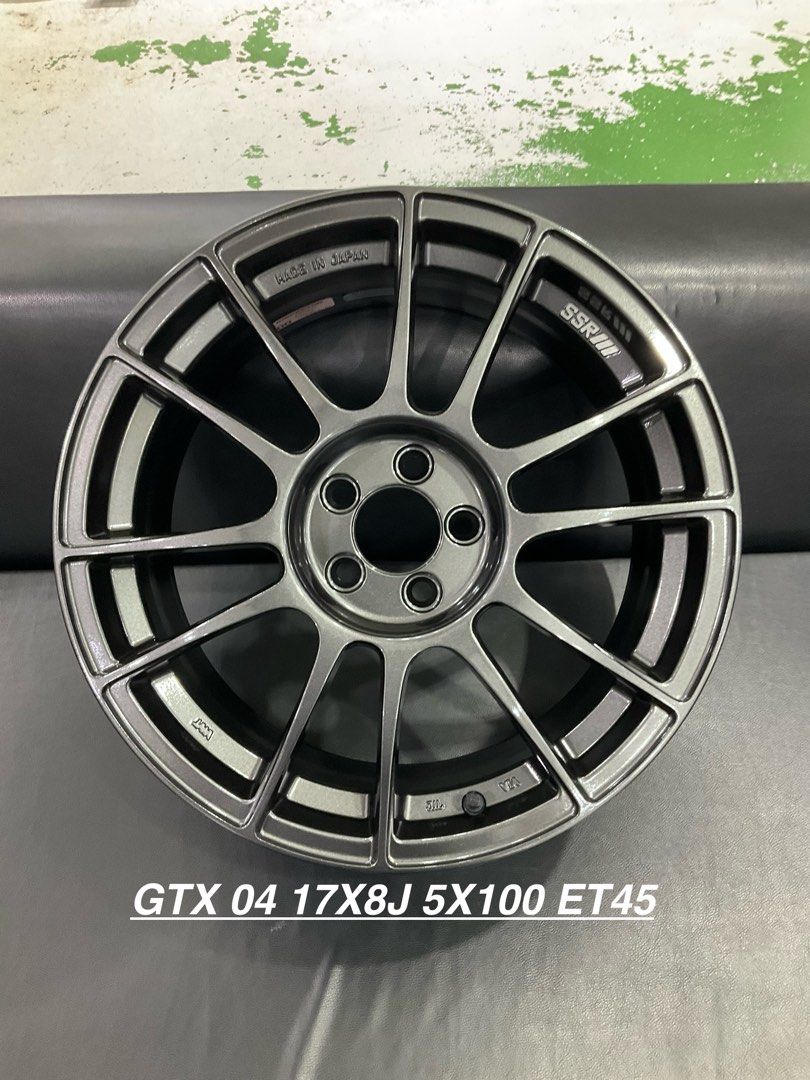 SSR GTX04 17X8J 5X114.3 & 5X100, Car Accessories, Tyres & Rims on Carousell