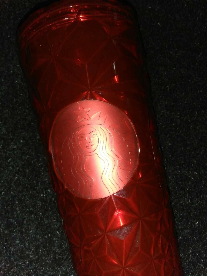 STARBUCKS 24OZ PRISM RED COLD CUP, Furniture & Home Living, Kitchenware ...