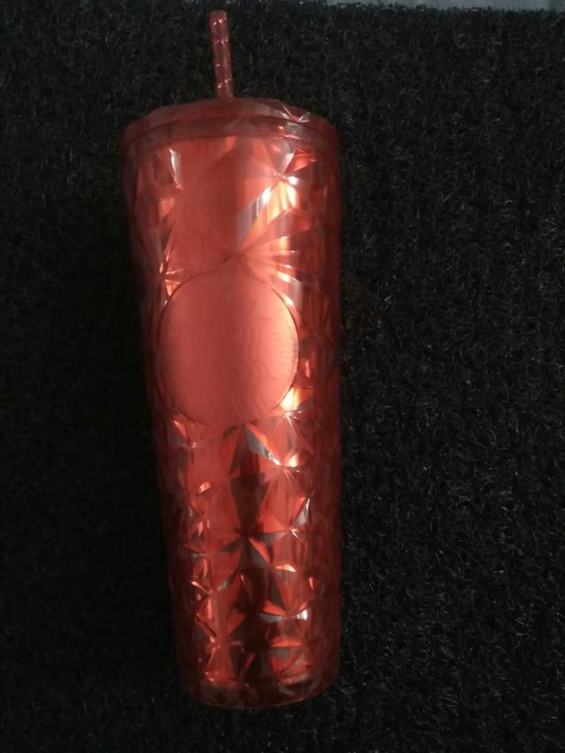 STARBUCKS 24OZ PRISM RED COLD CUP, Furniture & Home Living, Kitchenware ...