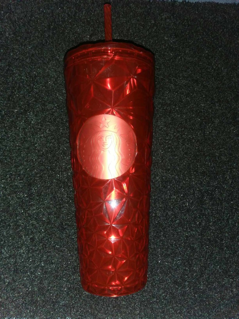 STARBUCKS 24OZ PRISM RED COLD CUP, Furniture & Home Living, Kitchenware ...
