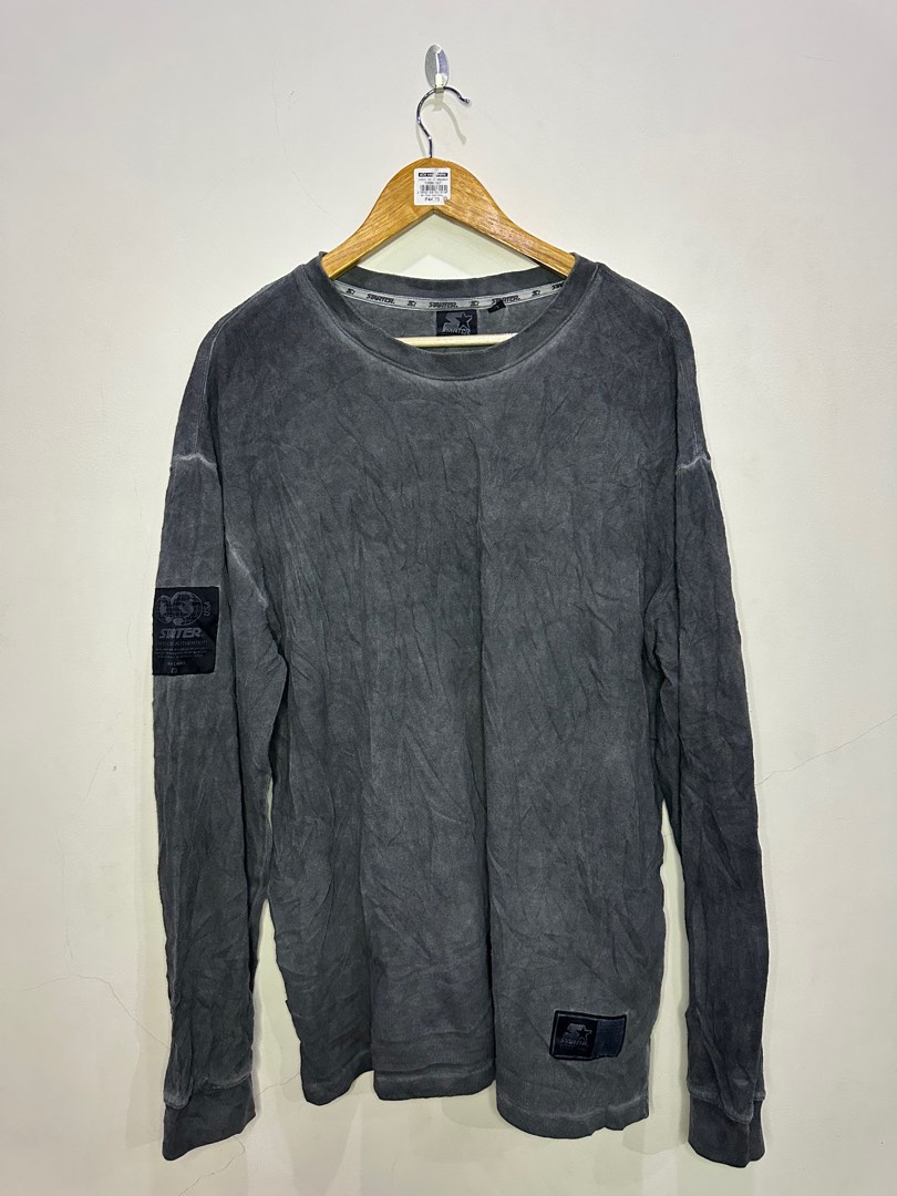 STARTER ACID WASH LONGSLEEVE, Men's Fashion, Coats, Jackets and Outerwear on Carousell