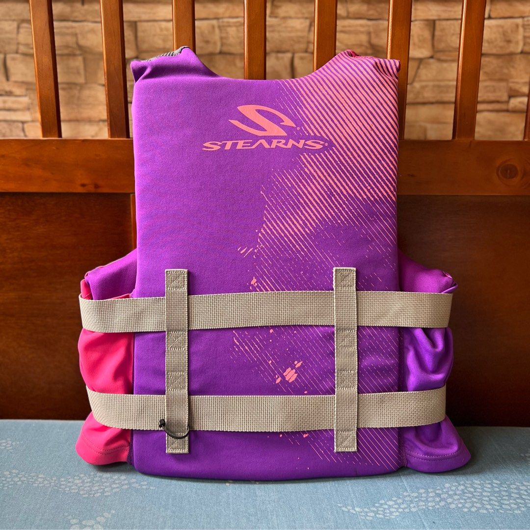 Stearns Hydroprene Boating Vest Life Jacket Pink & Purple, Men's ...