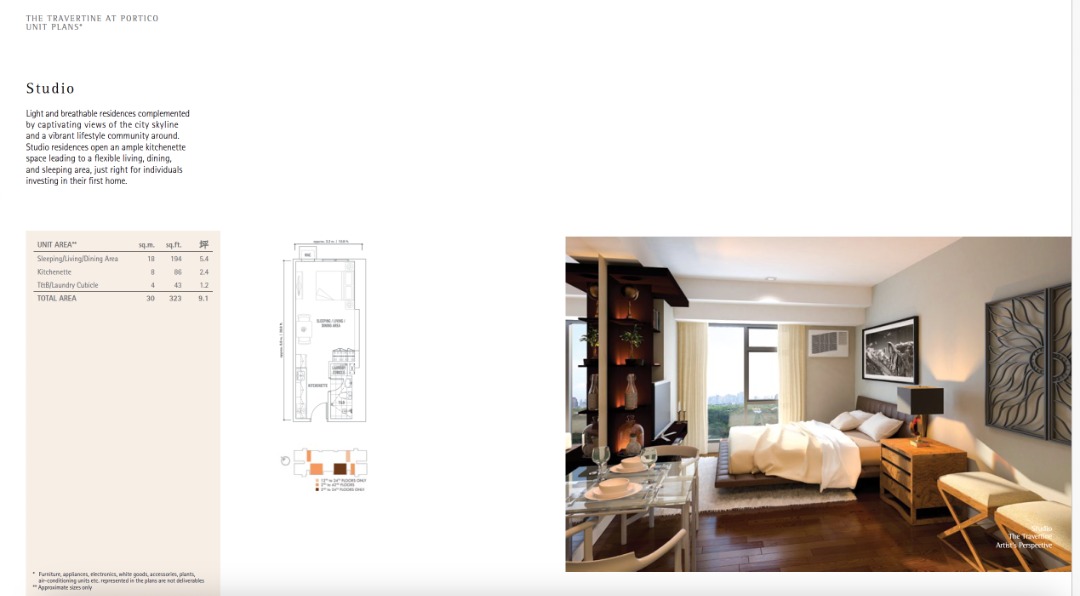 Studio Travertine at Portico, Property, For Sale, Apartments & Condos ...