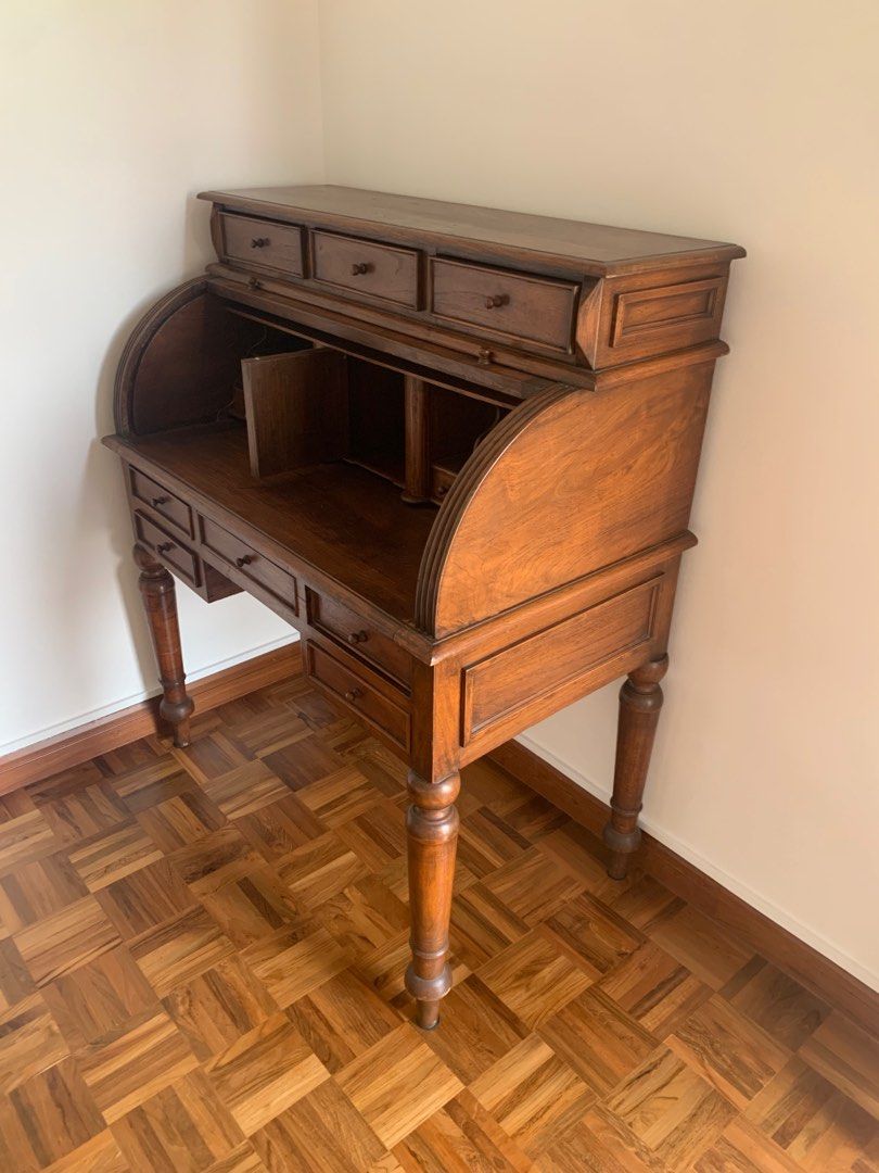 Full Teak Study Table , Furniture & Home Living, Furniture, Tables ...