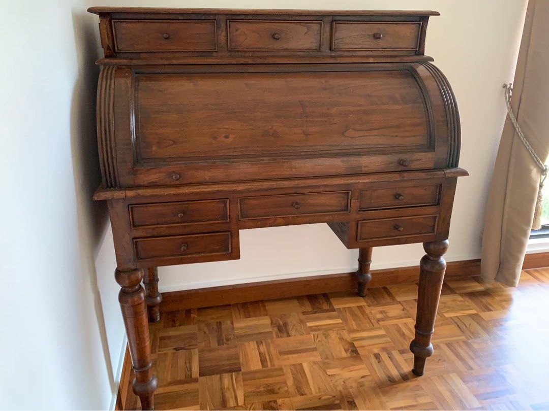 Full Teak Study Table , Furniture & Home Living, Furniture, Tables ...