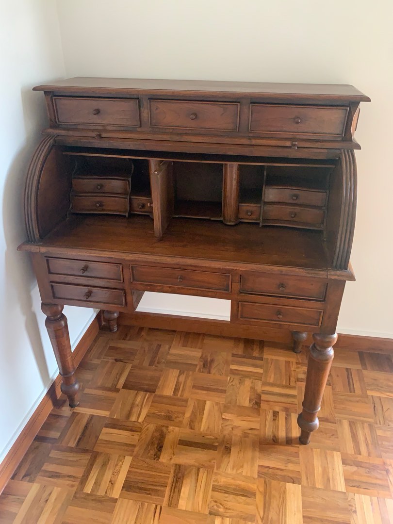 Full Teak Study Table , Furniture & Home Living, Furniture, Tables ...