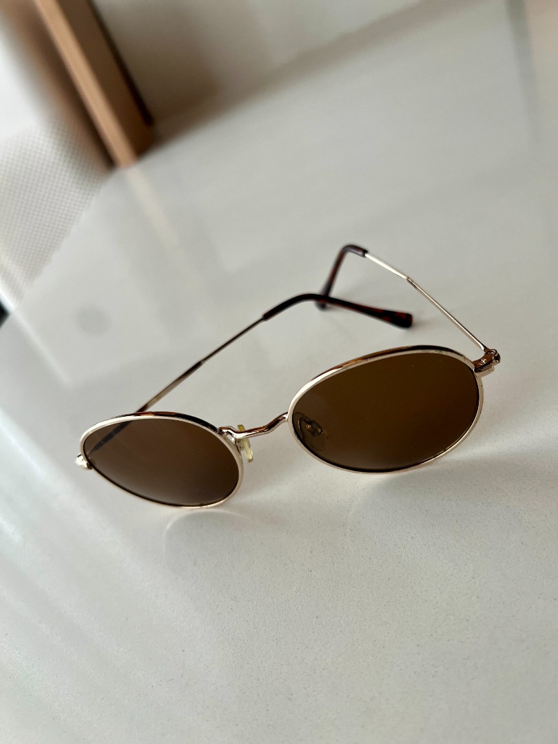 Sunglasses (Mango / gold), Women's Fashion, Watches & Accessories, Sunglasses & Eyewear on Carousell