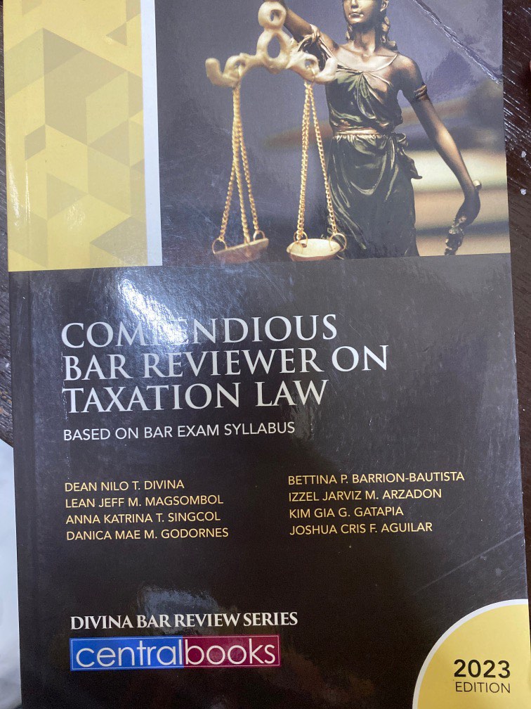 Taxation law reviewer 2023 Divina, Hobbies & Toys, Books & Magazines ...