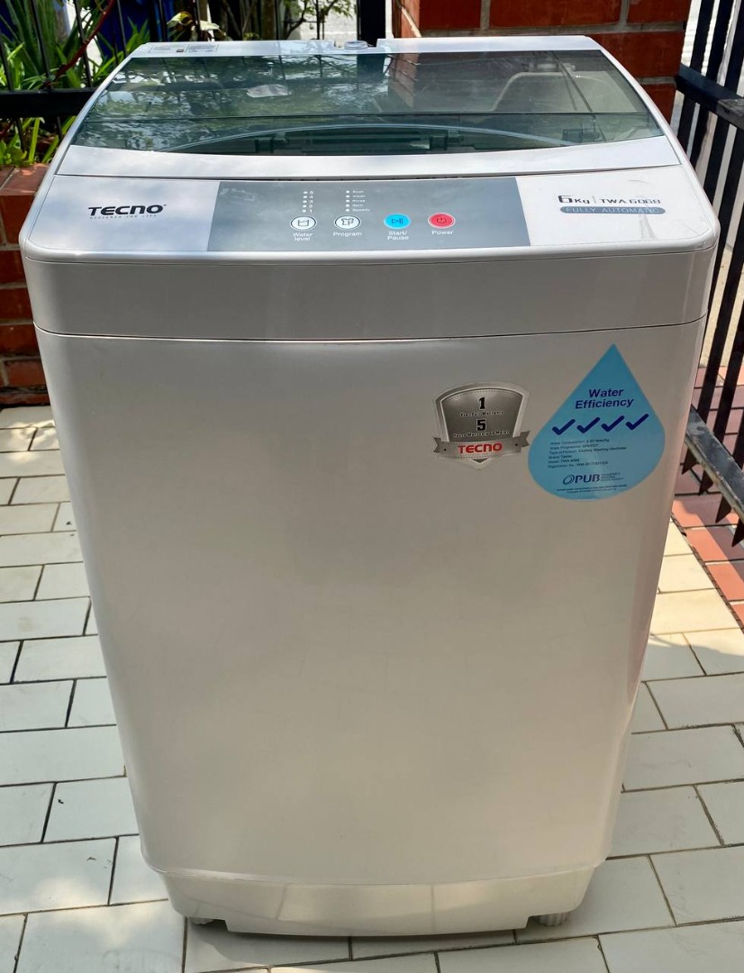 Tecno Washing Machine 6Kg (TWA 6068), TV & Home Appliances, Washing ...