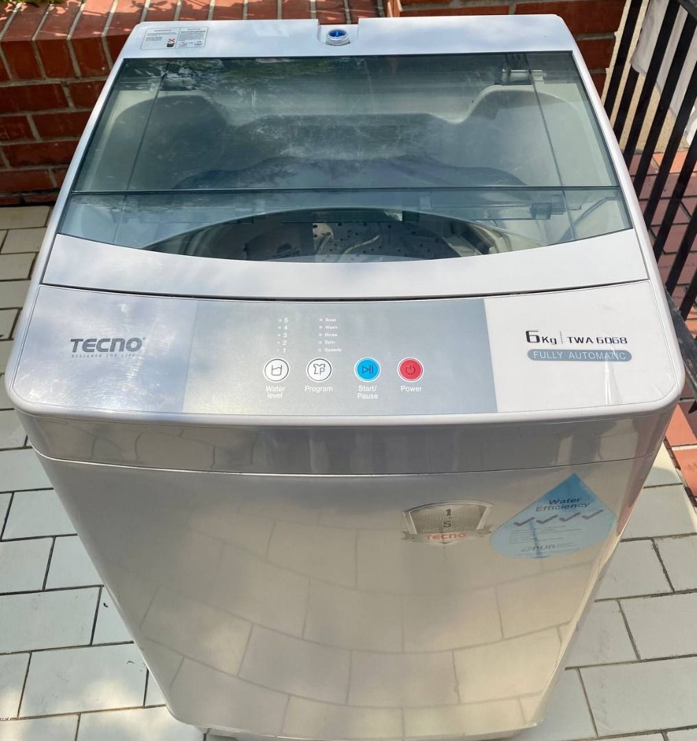 Tecno Washing Machine 6Kg (TWA 6068), TV & Home Appliances, Washing ...