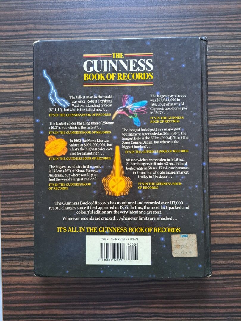 The Guinness Book of Records 1987, Hobbies & Toys, Books & Magazines ...