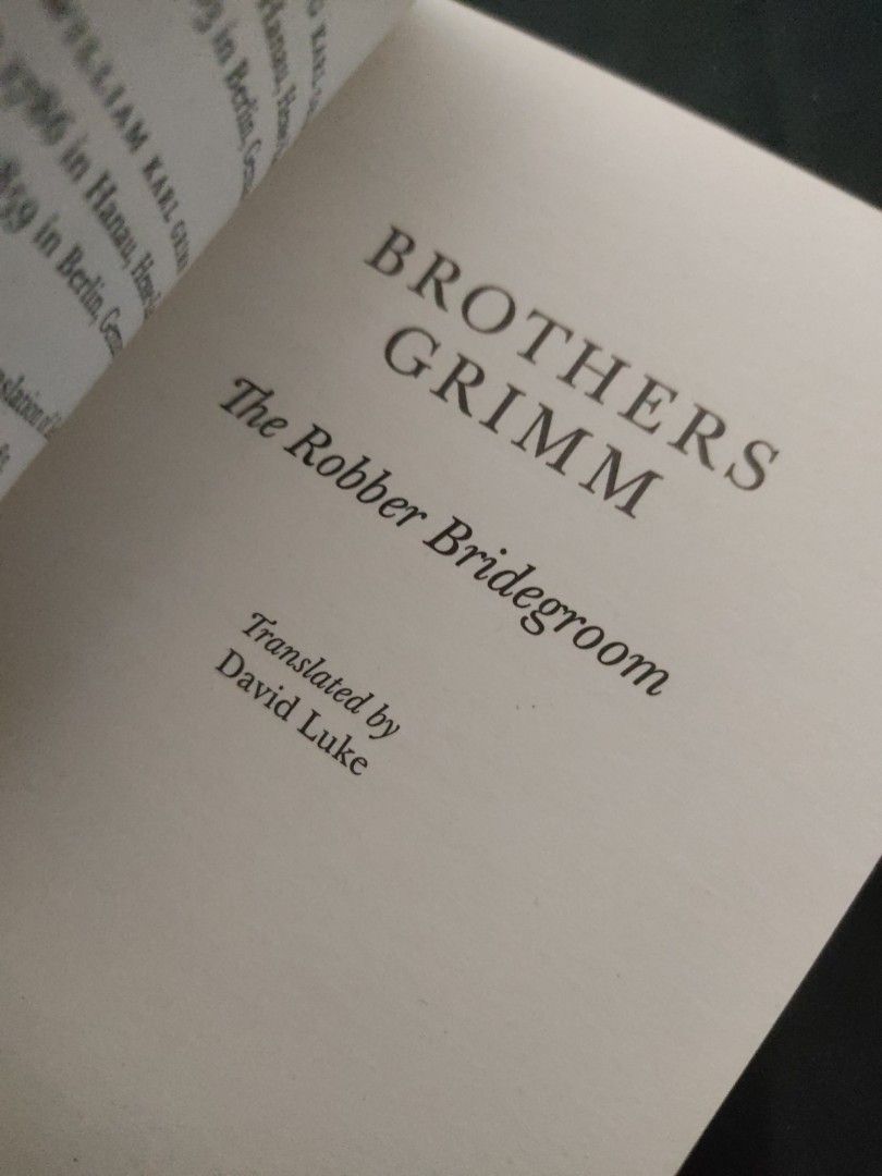 The Robber Bridegroom by Brothers Grimm (Small PB, Penguin Classics ...