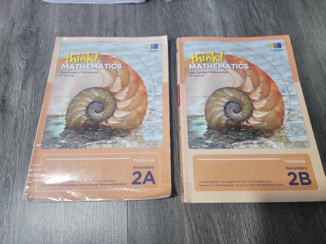 Think! Mathematics Textbook 2A & 2B (8th Edition), Hobbies & Toys ...