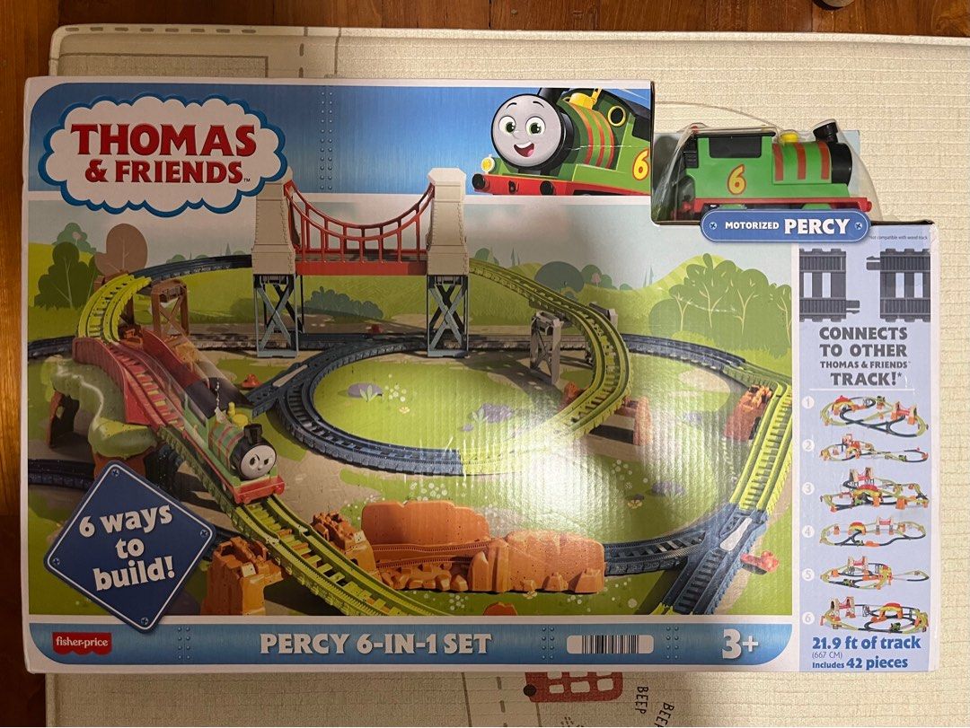 Thomas & Friends Track Master Percy 6 In 1 Playset Refresh, Hobbies ...