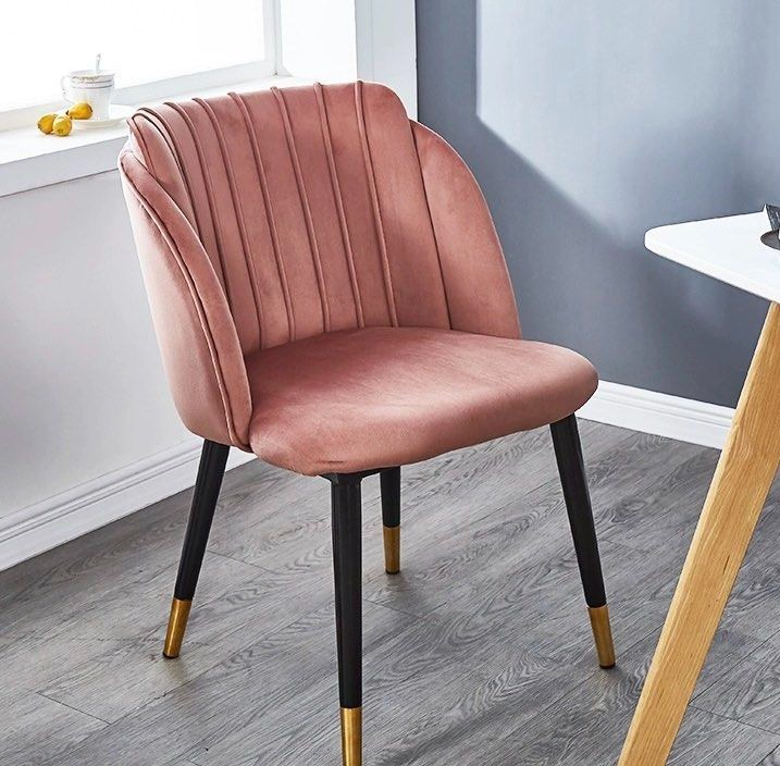 TIDE Modern Velvet Dining Chair, Furniture & Home Living, Furniture ...