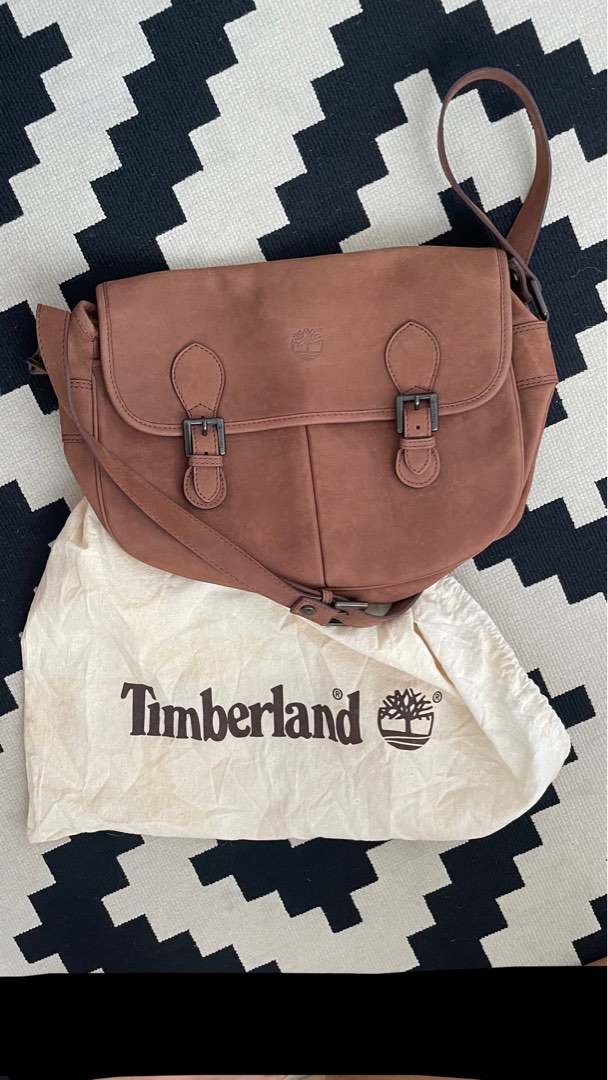 Timberland leather Sling Bag, Women's Fashion, Bags & Wallets, Cross ...