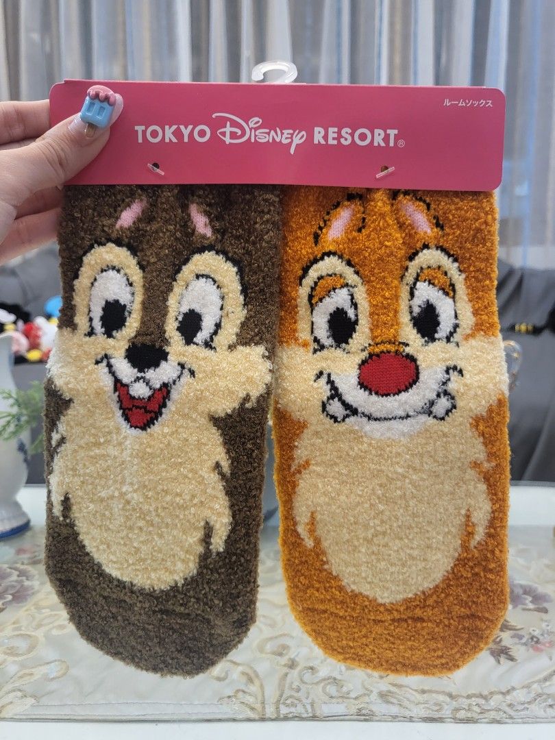 Tokyo Disney Chip 'n Dale Socks, Women's Fashion, Watches & Accessories ...