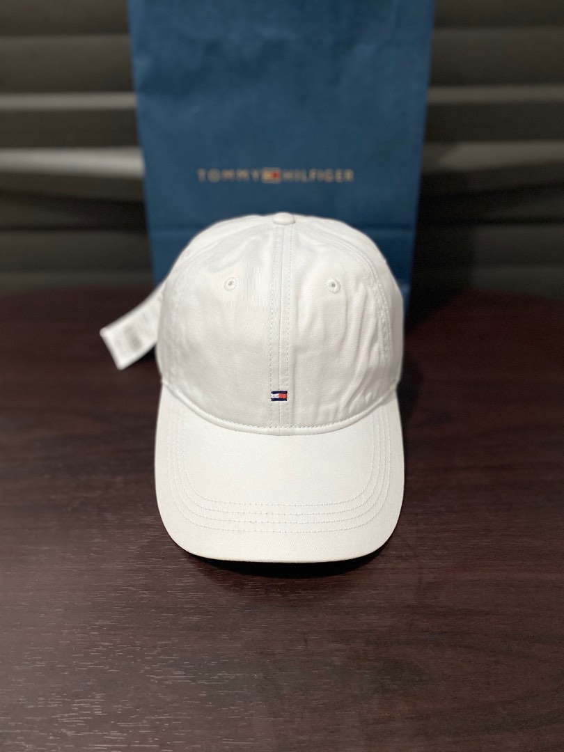Tommy Hilfiger Classic OG Logo White Cap, Men's Fashion, Watches ...