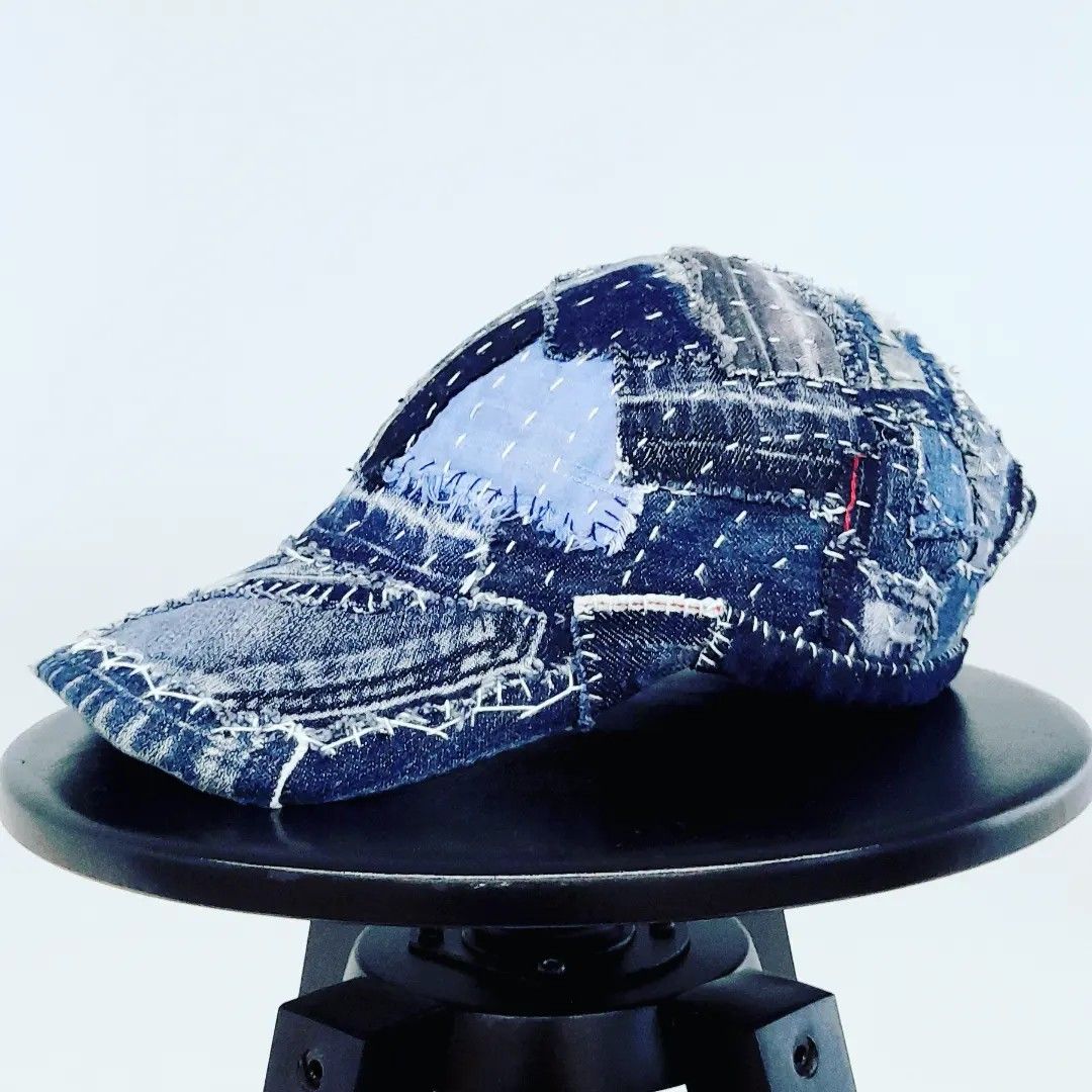 Topi adidas custom boro patchwork denim, Fesyen Pria, Aksesoris, Topi di Carousell