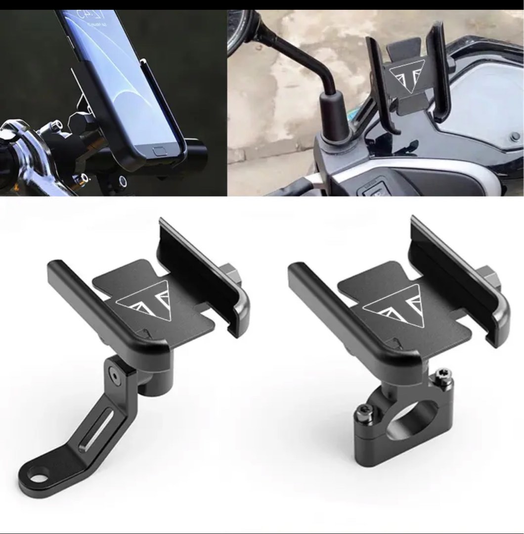 Triumph Phone holder for motorbikes, Sports Equipment, Bicycles & Parts ...