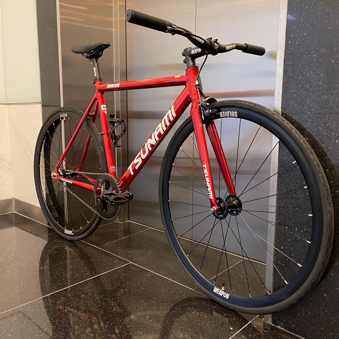 Tsunami fixie bike/frame set $330/complete bike $659/fixie gear bike ...