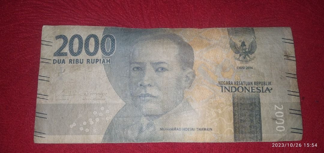 Uang kertas nominal duaribu nomer cantik 55555, Antik, Uang Lama di ...