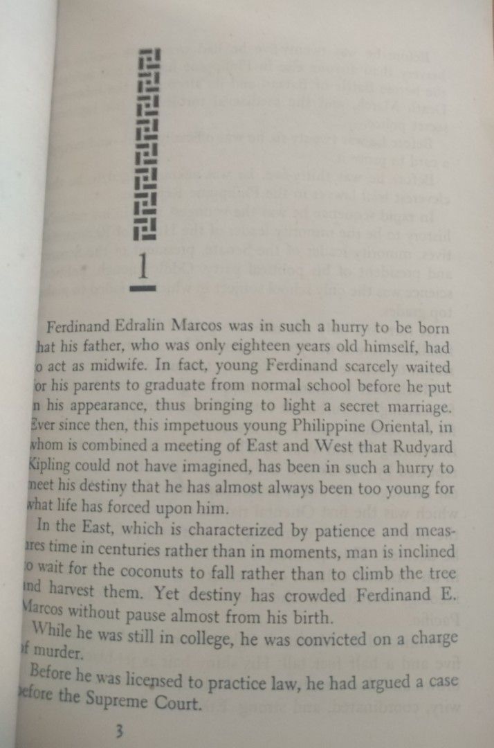 (SIGNED + EXTREMELY RARE) Marcos Biography Book with signature of Doña ...