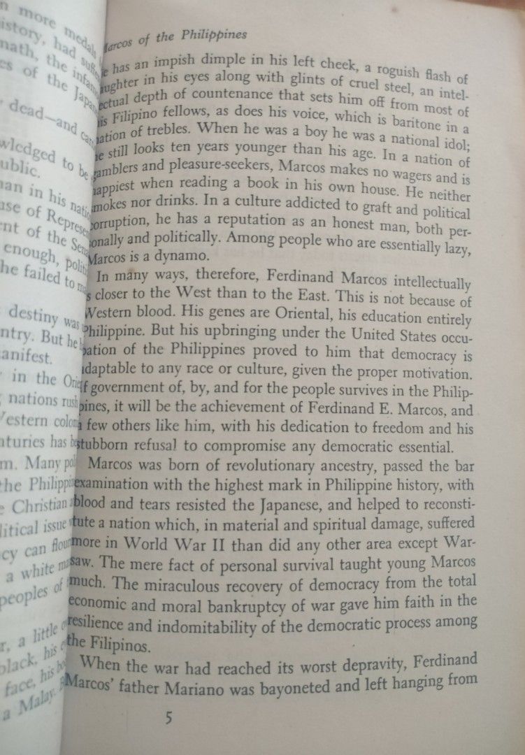 (SIGNED + EXTREMELY RARE) Marcos Biography Book with signature of Doña ...