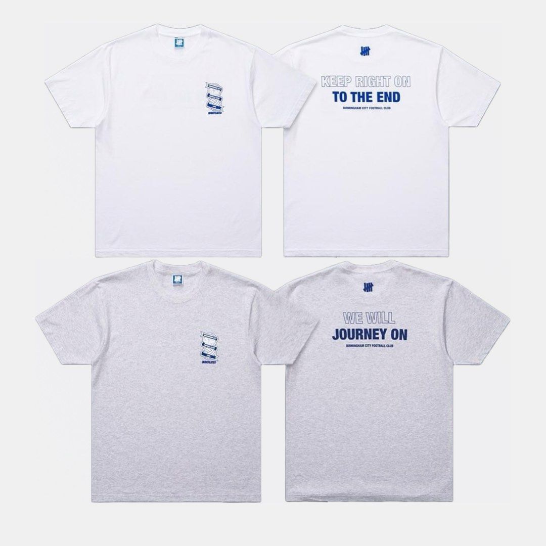 Undefeated x BCFC White Collection, Men's Fashion, Tops & Sets, Tshirts ...