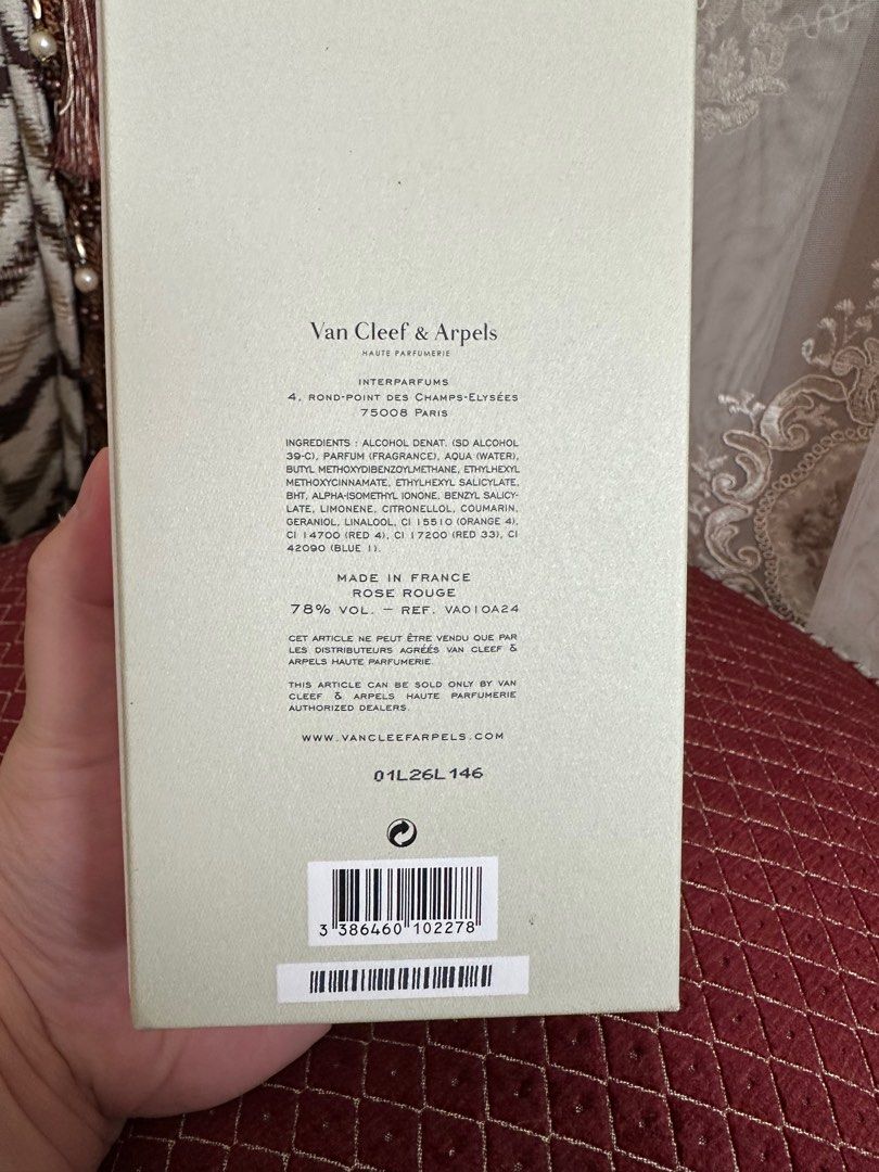 Van Cleef & Arpels Rose Rouge Perfume, Beauty & Personal Care ...