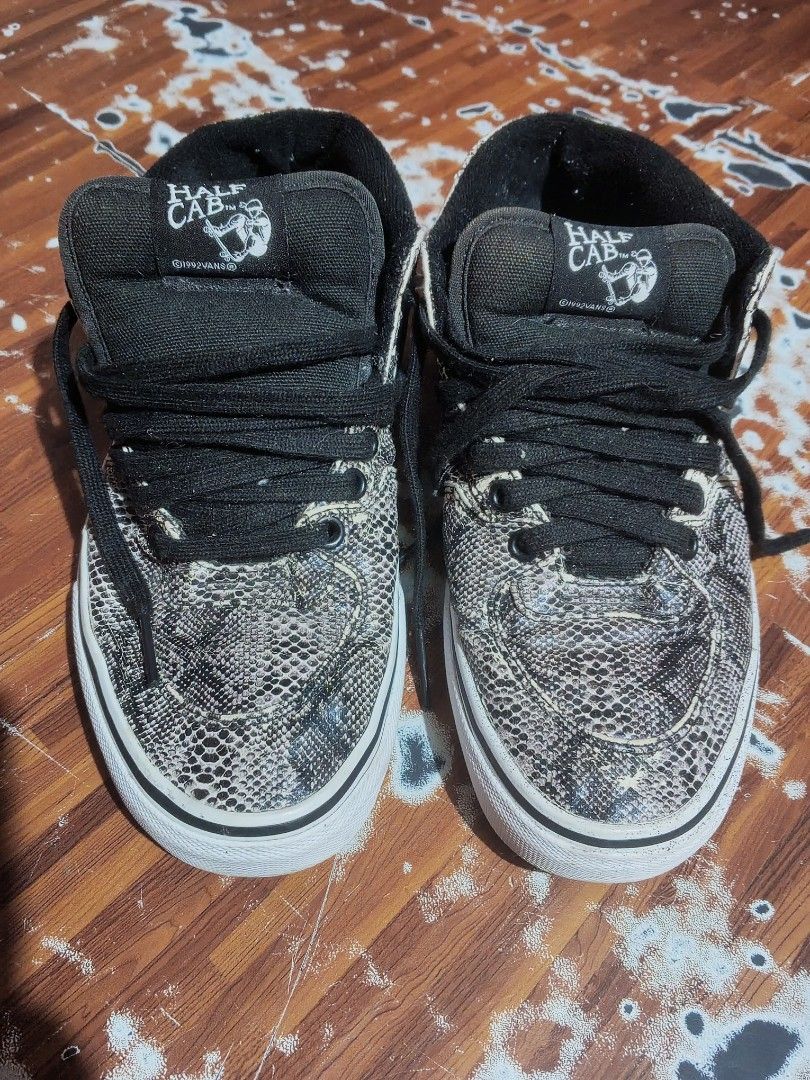 Vans HalfCab Snake Skin, Men's Fashion, Footwear, Sneakers on Carousell