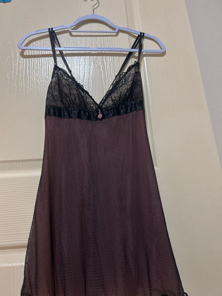 Velvet Rose Sexy sheer night dress, Women's Fashion, Dresses & Sets ...