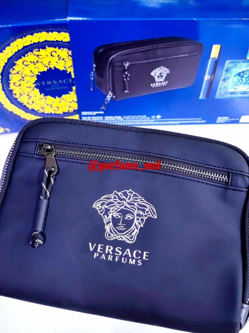 Versace Eros Edt with Trousse Pouch, Beauty & Personal Care, Fragrance ...