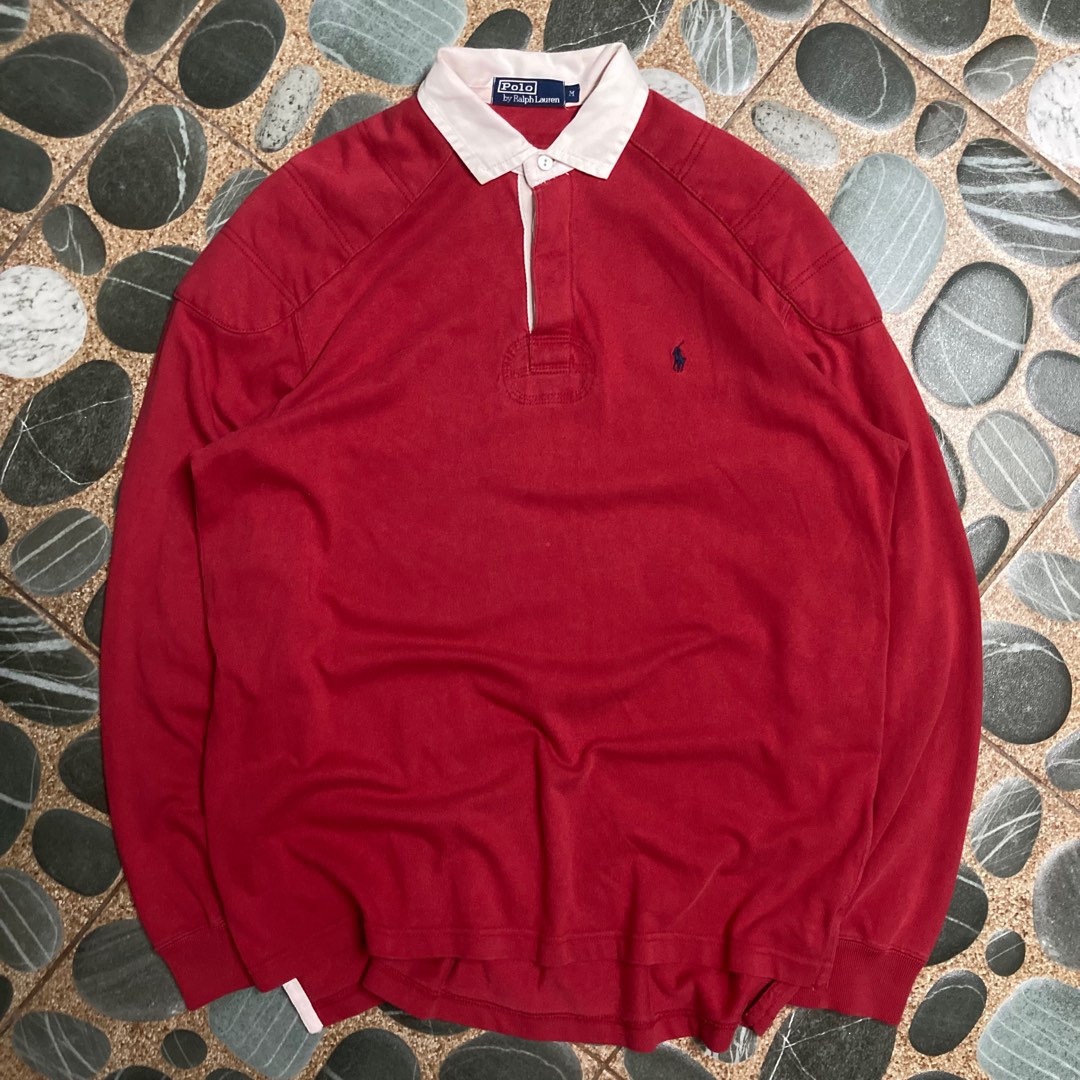 Vintage 90's RL Rugby Polo Longsleeve, Men's Fashion, Coats, Jackets ...