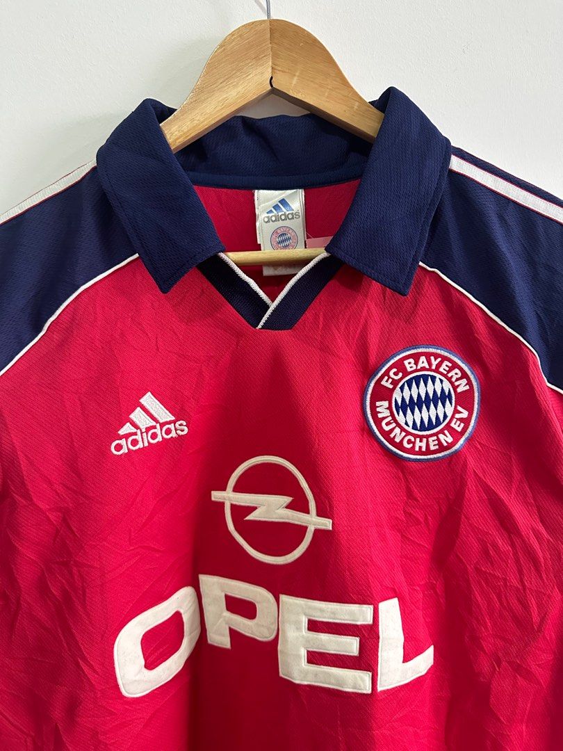 Vintage Bayern Munich FC Retro Soccer Jersey 1999 adidas, Men's Fashion ...