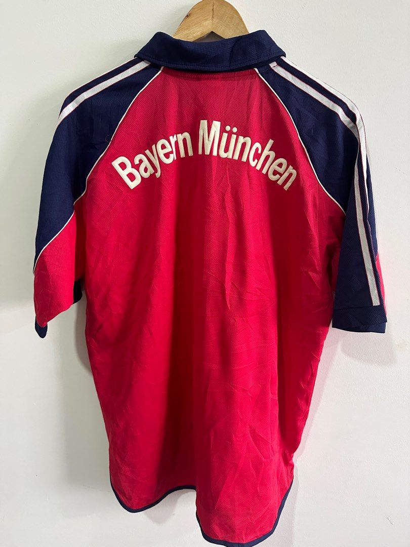 Vintage Bayern Munich FC Retro Soccer Jersey 1999 adidas, Men's Fashion ...