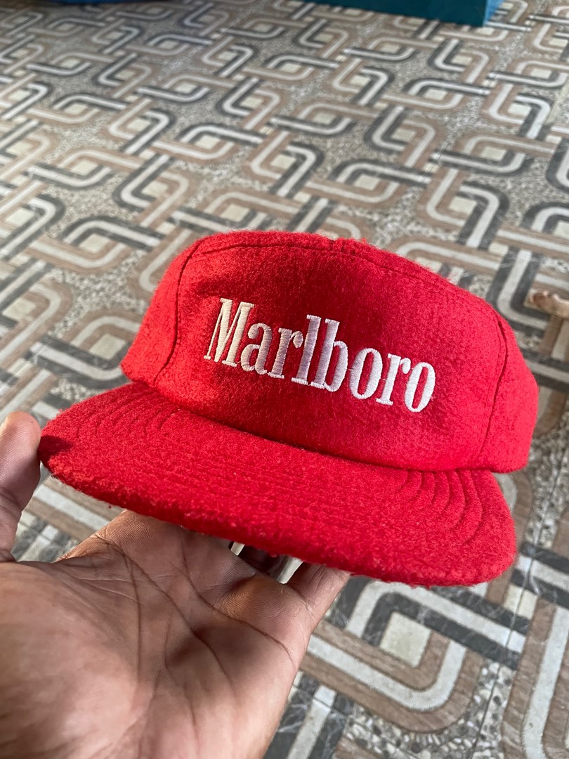 Vintage marlboro cap, Men's Fashion, Watches & Accessories, Caps & Hats ...