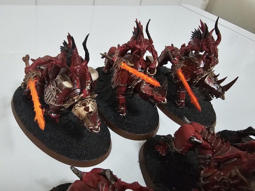 Warhammer 40k AOS - Chaos Daemons Bloodcrushers of Khorne, Hobbies ...