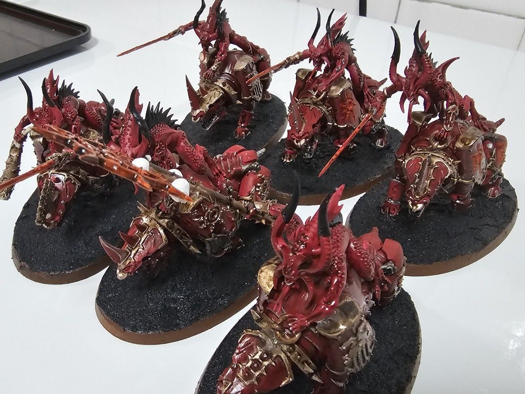 Warhammer 40k AOS - Chaos Daemons Bloodcrushers of Khorne, Hobbies ...