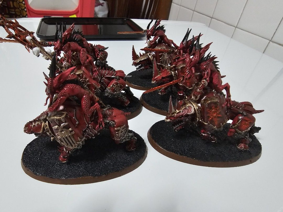 Warhammer 40k AOS - Chaos Daemons Bloodcrushers of Khorne, Hobbies ...